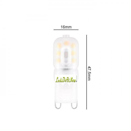 G9 LEDLAMP - glas- 230V - 3 WATT lichtbeleving 30 Watt dimbaar 2700K ...