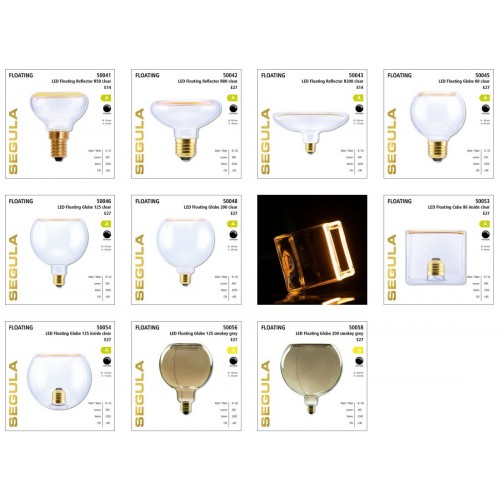 Segula LEDlamp | E27 | 8W | LED Floating Globe 125 2200K | dimbaar ...